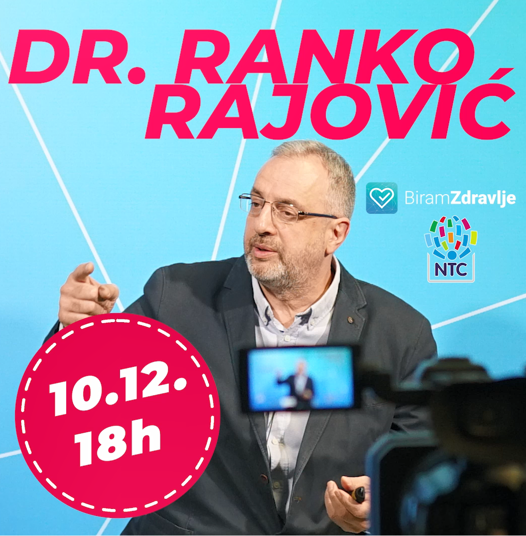 Novi webinar s dr. Rajovićem! - Biram zdravlje