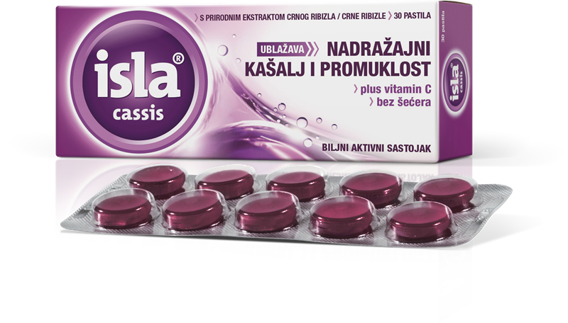 isla® cassis pastile - Biram zdravlje